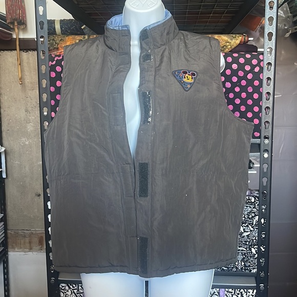 Disney | Jackets & Coats | Disney Mickey Unlimited Reversible Puff Vest ...